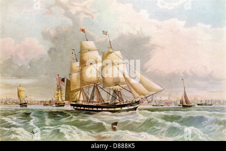 SHIPS The Liverpool and New York packet-ship Manhattan 1856. The ...