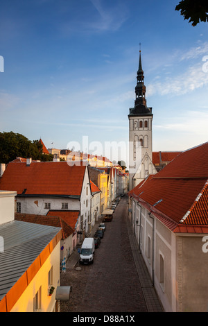 Estonia, Tallinn, traditional buildings on market square Stock Photo ...