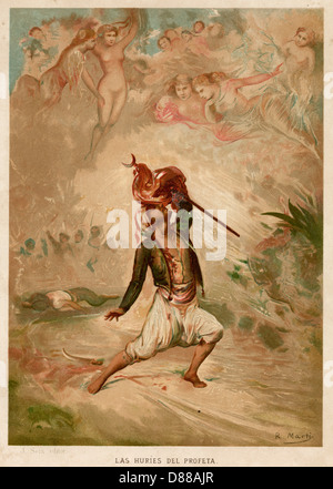 Moslems And Houris Stock Photo - Alamy