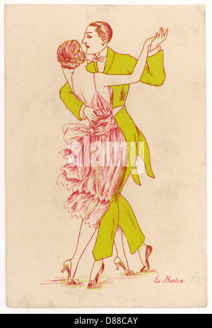 Couple dancing two step dance Stock Photo - Alamy