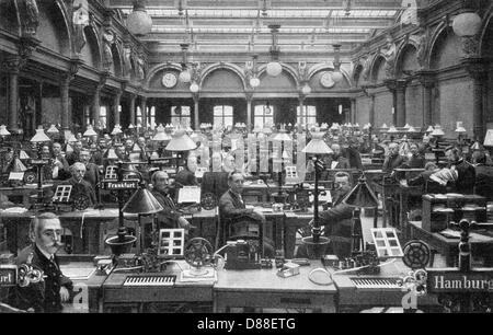 Telegraph Office 1900 Stock Photo - Alamy