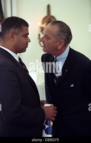 Whitney Young and Lyndon Johnson Stock Photo - Alamy