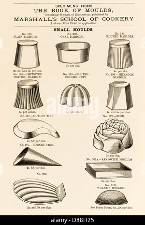 Small moulds 1899 Stock Photo - Alamy