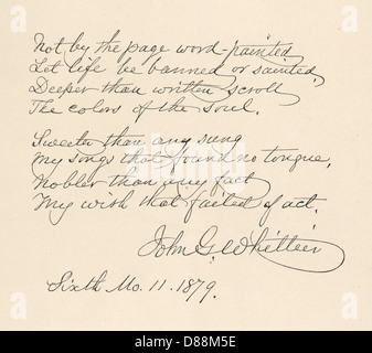 John Greenleaf Whittier, 1807-1892, circa 1877 - influential American ...