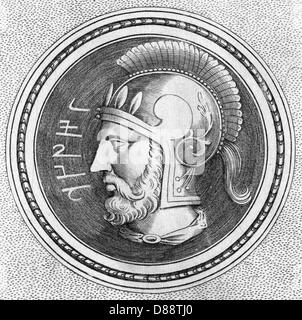 Hannibal, 247 - 183 BC, Carthaginian general, portrait, wood engraving ...