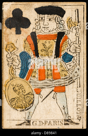 Knave of clubs playing card Stock Photo - Alamy