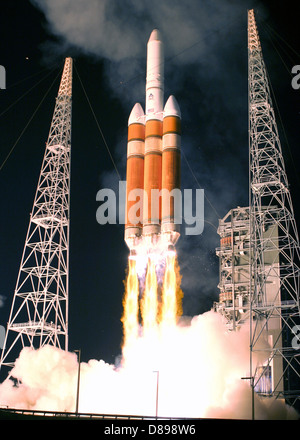 The Delta-4H rocket launches the DSP-23 satellite, providing essential ...