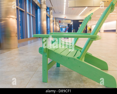 Adirondack Chairs in concourse Area, Myrtle Beach International Airport ...