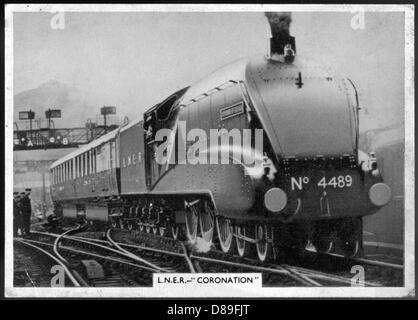 The London and North Eastern Railway's 'Coronation' express from London ...