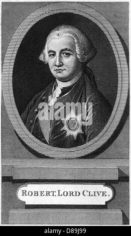 BRITISH HISTORY. Robert, First Lord Clive of India. TALLIS, antique ...