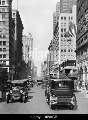 New York Street Scene, 1929, Oil on canvas, H. 29, W. 25 inches Stock ...