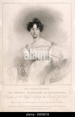 Princess Feodora of Hohenlohe Langenburg 1807 -1872. Stepsister of ...