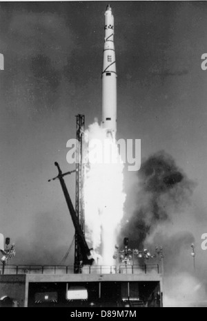 The Thor Agena B rocket launched the Discoverer 18 satellite on ...