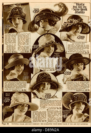 American Hat Fashion 1924 Stock Photo - Alamy