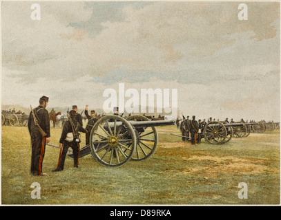 FRENCH FIELD GUNS - 2 Stock Photo - Alamy