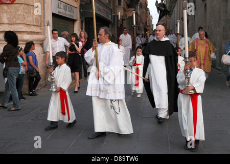 Malta, Valletta, religious procession, people Stock Photo - Alamy