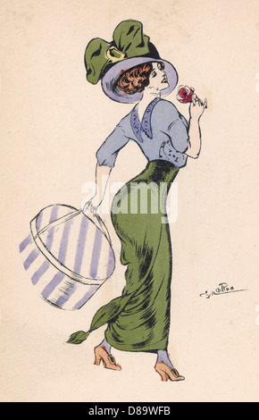 Fashionable Women 1911 Stock Photo - Alamy