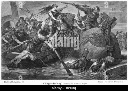 A Viking Raid Stock Photo - Alamy