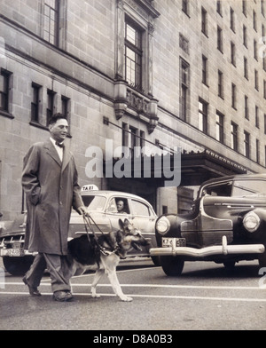'Buddy', guide dog of Morris Frank of Tennessee, the first dog trained ...
