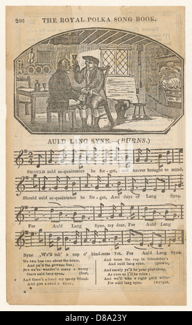 Auld Lang Syne. Words by Robert Burns. Modern Illustration with Burns ...