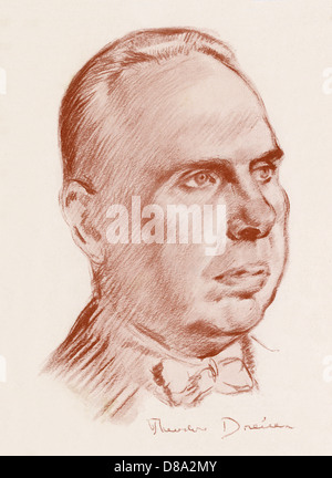 Theodore Dreiser, American Author Stock Photo - Alamy