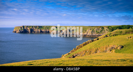 Stackpole Head Barafundle Bay Pembroke Pembrokeshire Wales Stock Photo ...