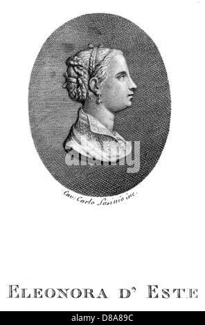 Este, Eleonora d', 1537 - 1581, Italian noblewoman, half length, wood ...