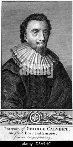 George Calvert, first Lord Baltimore Stock Photo - Alamy