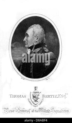 Sir Thomas Bertie (1758-1825) served as an officer in the British Royal ...