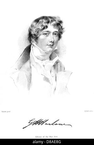George Henry Harlow, 1787 –1819. English portrait artist Stock Photo ...