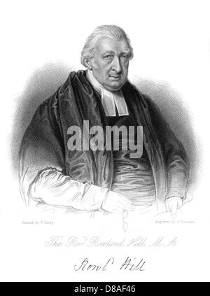 The reverend ROWLAND HILL popular preacher, minister of the Surrey ...