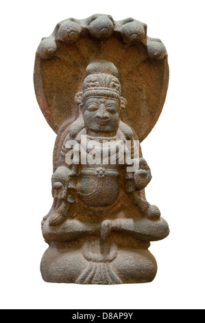 Hindu snake god Nagaraja statue kept on a high platform being ...