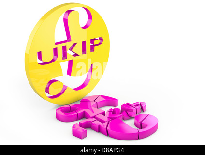 UKIP PARTY LOGO 3D Concept Stock Photo - Alamy