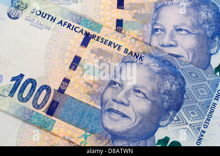 Rand, South African One Rand note on a ”white background” Stock Photo ...