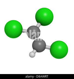 Chemical structure of trichloroethylene (TCE) pollutant and obsolete ...