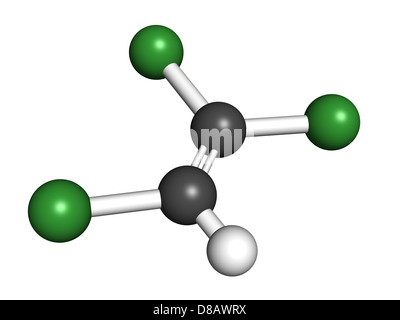 Chemical structure of trichloroethylene (TCE) pollutant and obsolete ...