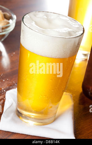Refreshing Ice Cold Beer against a background Stock Photo - Alamy
