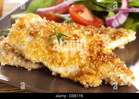 Organic Homemade Breaded Chicken on a background Stock Photo - Alamy
