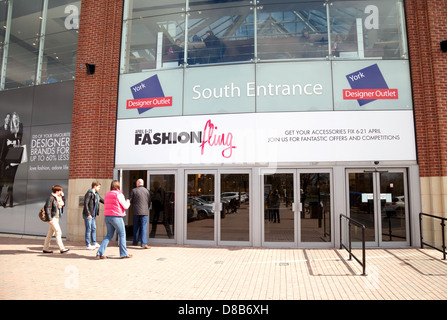 York Designer Outlet entrance York UK Stock Photo - Alamy