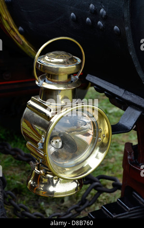 Brass lamp on steam traction engine Stock Photo - Alamy