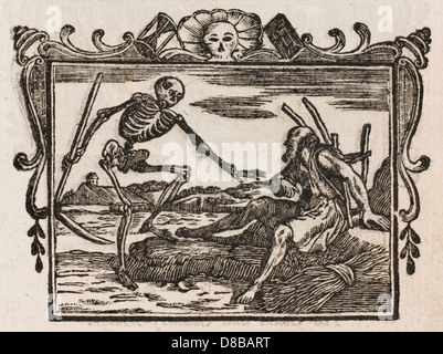 'The Old Man and Death' fable by Aesop (circa 600BC). 17th century ...