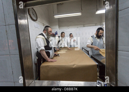 Ultra-orthodox Jewish men look at the Gaza Strip from an observation ...
