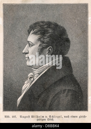 August Wilhelm von Schlegel, 1767-1845, German literary historian ...