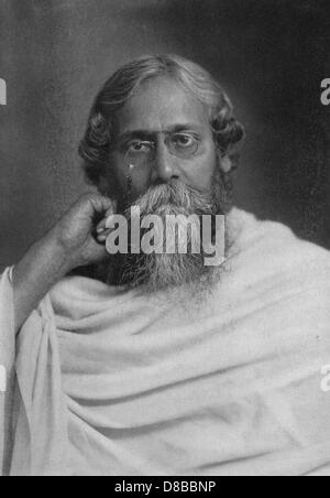 Sir Rabindranath Tagore (1861 - 1941) Indian writer Stock Photo - Alamy