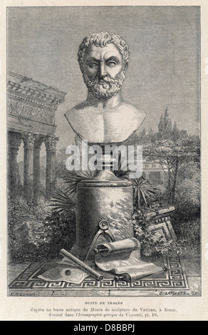 Thales Of Miletus Bust Stock Photo - Alamy