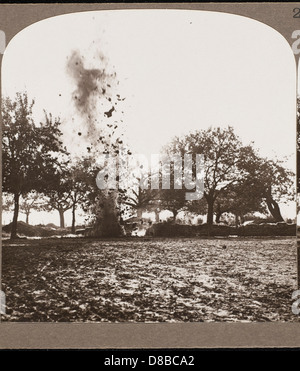 A German shell bursting Stock Photo - Alamy