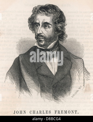 John Charles Fremont, 1813 to 1890. American explorer, politician ...