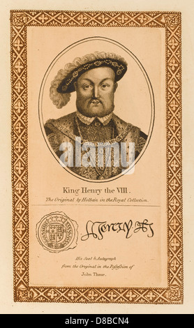 Signature of King Henry VIII of England, 1491 - 1547 Stock Photo - Alamy