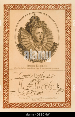 QUEEN ELIZABETH I signature Stock Photo - Alamy
