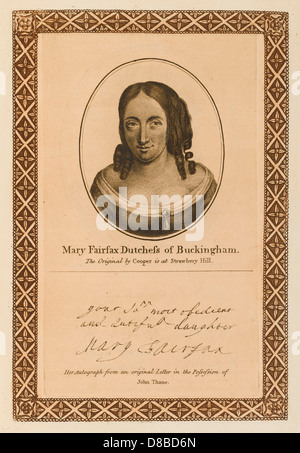 MARY DUCHESS BUCKINGHAM Stock Photo - Alamy